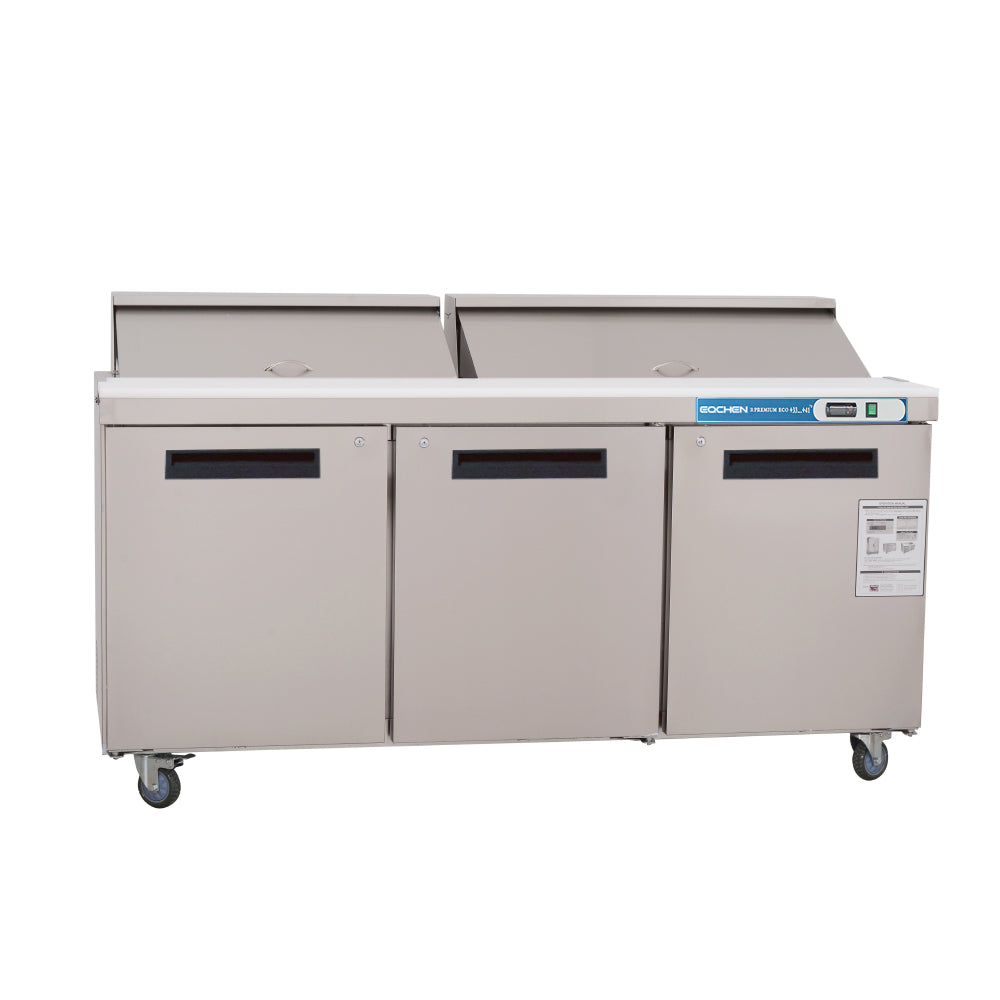 72 inch Salad Sandwich Prep Table Refrigerator, Mega Top, Stainless St ...